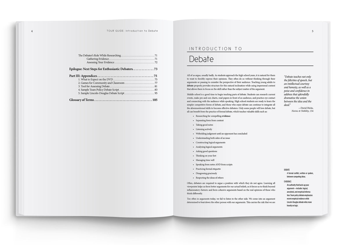 Tour Guide: Introduction to Debate – Classical Conversations Bookshop