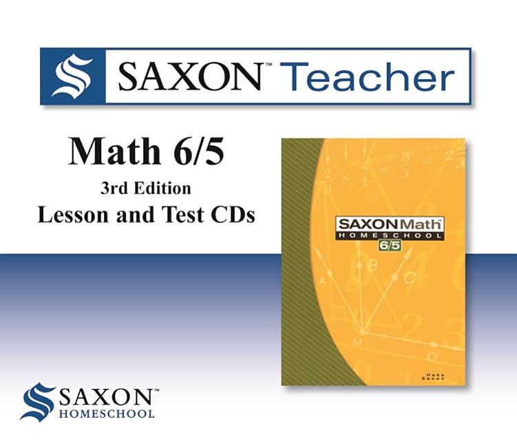 Saxon Math 6/5 Homeschool Saxon Teacher CD ROM 3rd Edition – Classical ...